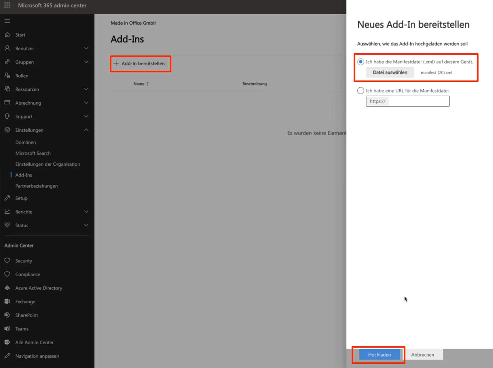 Setup/Installation empower® Web Add-ins for Office Online – empower