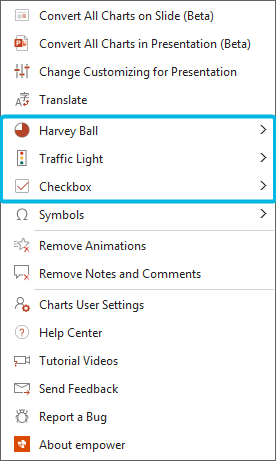 Use Status Elements – empower